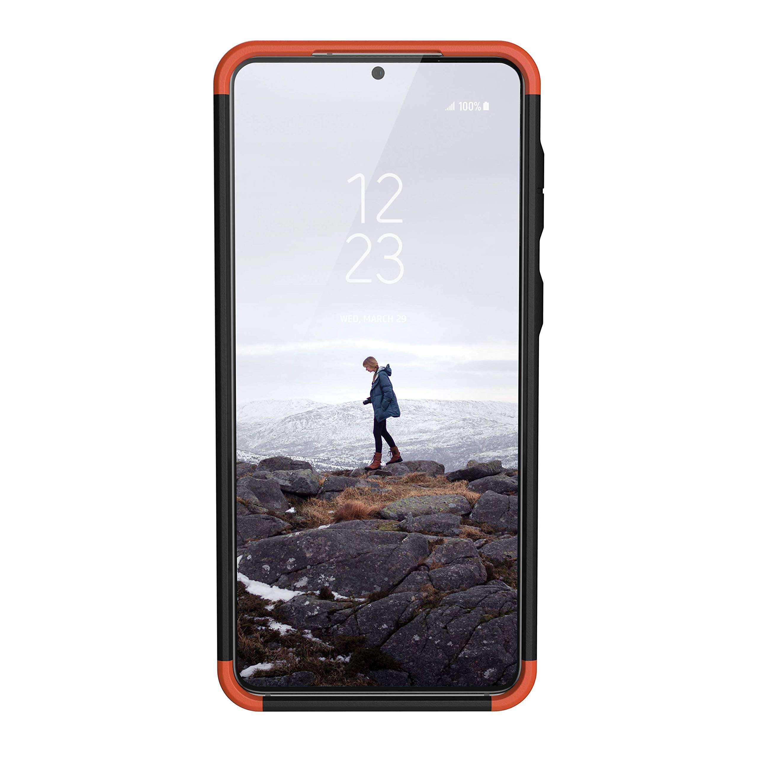 URBAN ARMOR GEAR UAG Designed for Samsung Galaxy S21 Plus Case Black Sleek Ultra-Thin Shock-Absorbent Civilian Protective Cover, [6.7 inch Screen]