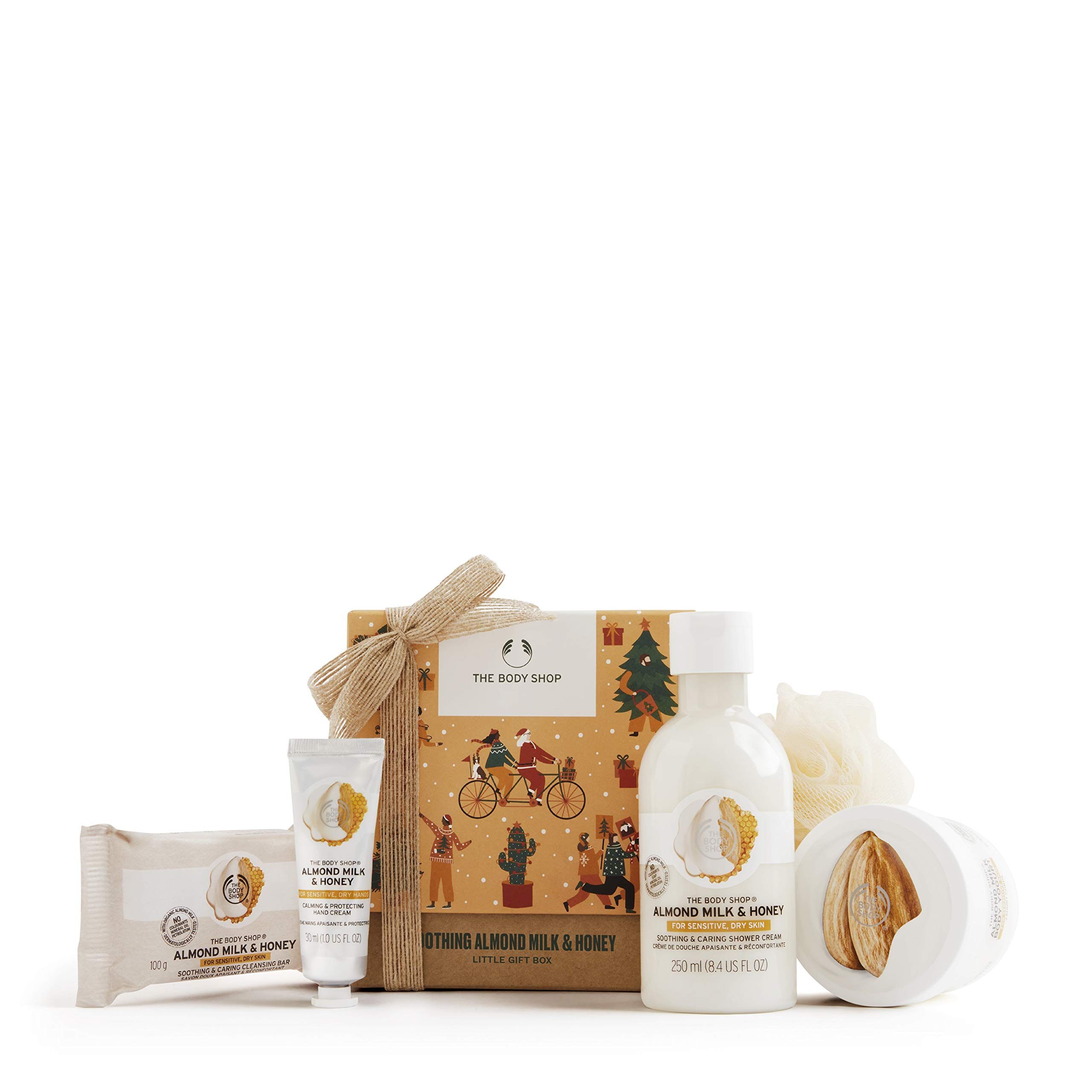 The Body Shop Soothing Almond Milk & Honey small gift set, sensitive skin