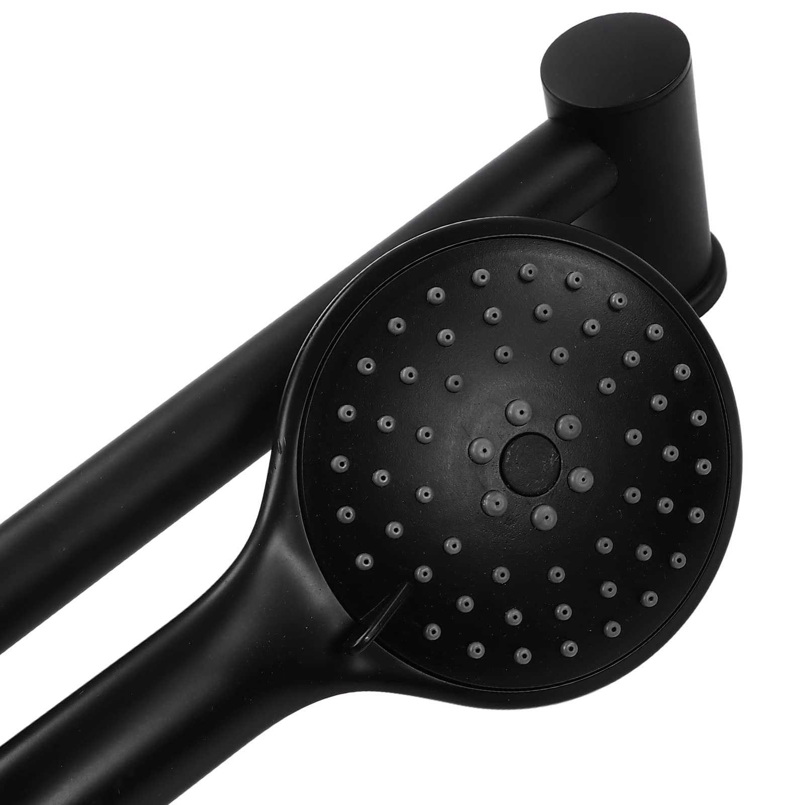 REUIQU shower head, Shower Heads with Handheld Spray Combo, shower head with handheld, G1/2 Shower Combo Set Multifunctional Shower Head System Black Bathroom Shower Kit for Hotel