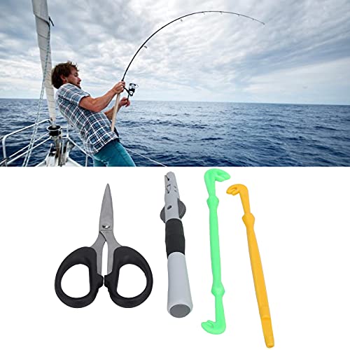 Yeuipea Fishing Line Knot Tying,Portable Fishing Loop Tying Tool Kit Pen Type Binding Device Durable Fishing Knot Tying Tool Set