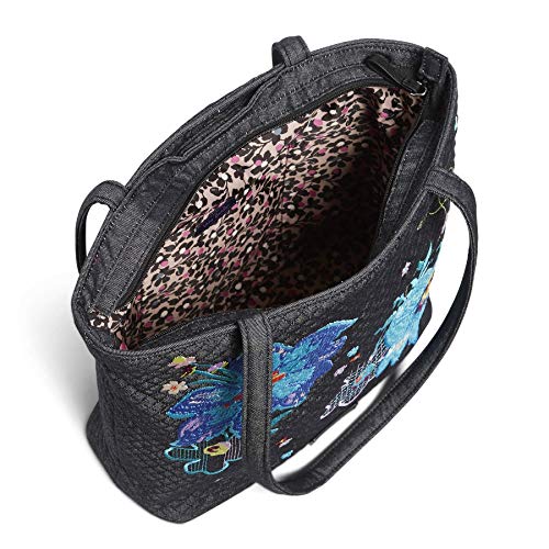Vera Bradley Women's Denim Small Vera Tote Bag, Denim Navy, One Size