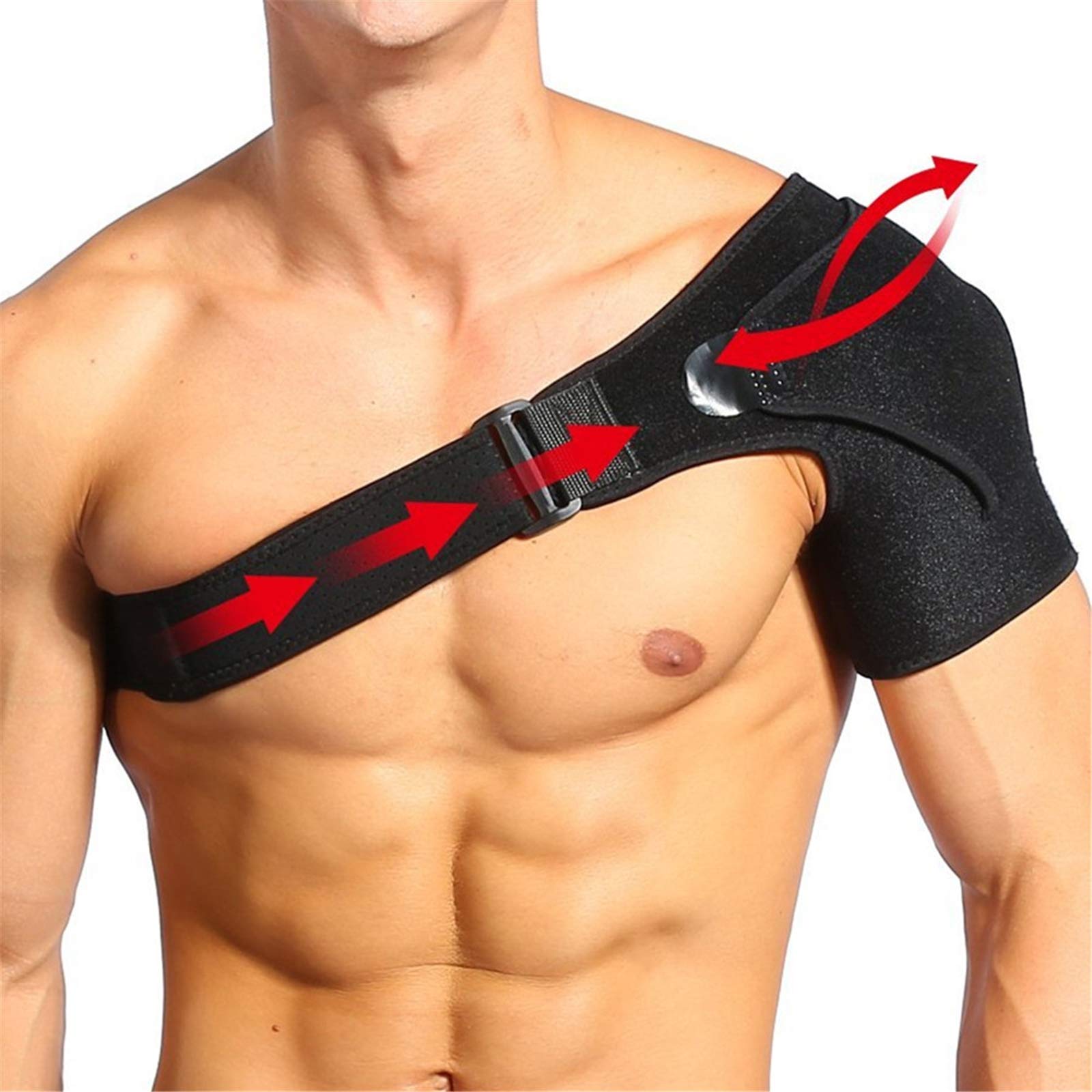YUIJ Shoulder Brace for Men and Women,Orthopedic Care Compression Sleeve for Torn Rotator Cuff, Dislocated AC Joint, and Other Injuries