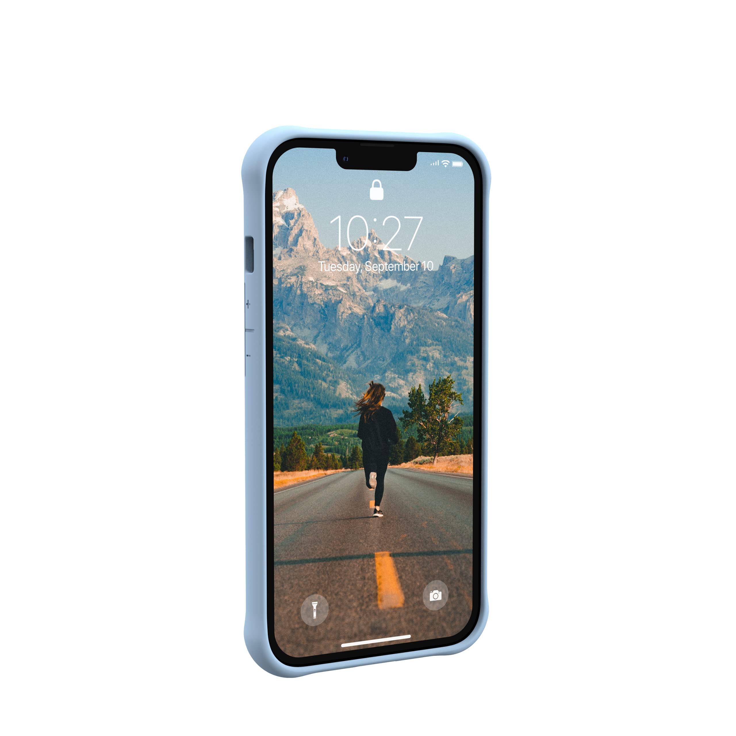 URBAN ARMOR GEAR [U by UAG Designed for iPhone 13 Pro Case DOT Compatible with MagSafe Blue Cerulean Slim Fit Lightweight Impact Resistant Antimicrobial Protective Phone Cover, [6.1-inch Screen]