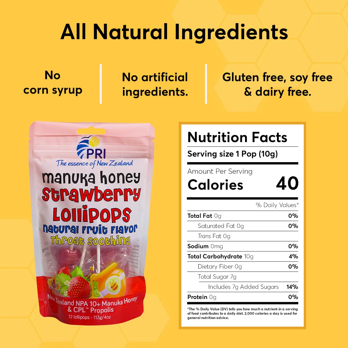PRI Lollipops - Limited Availability by Manufacturer (Strawberry, 12ct)