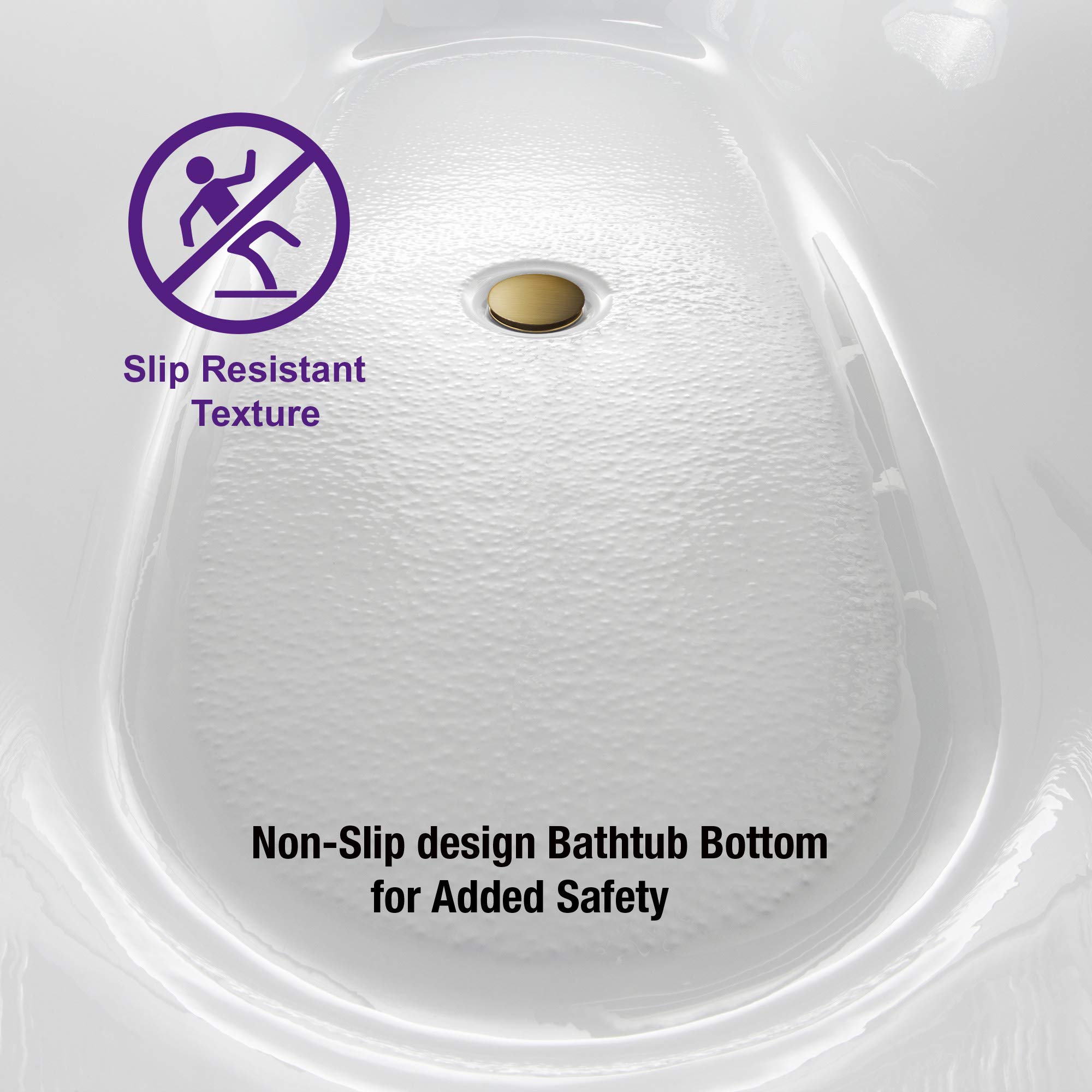 WOODBRIDGE B0017-MB-Drain &O Bathtub, Matte Black