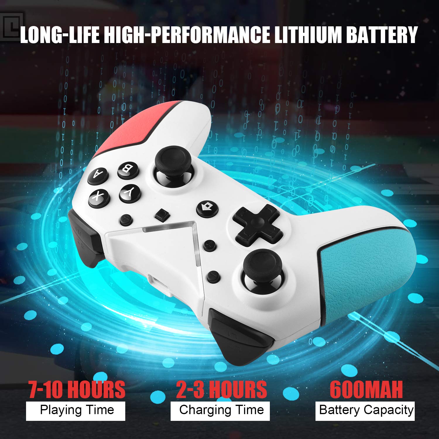 Wireless Pro Controller for Nintendo Switch, Diswoe Remote Control Gamepad for Nintendo Switch/Lite/Android/PS3/PC, Support Turbo, Motion Control, Dual Shock and Gyro Axis