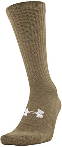Under Armour Men's UA HeatGear Tactical Boot Socks LG Brown