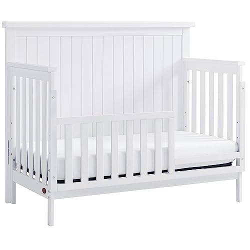 Soho Baby Everlee 4-in-1 Convertible Crib, Whitewash