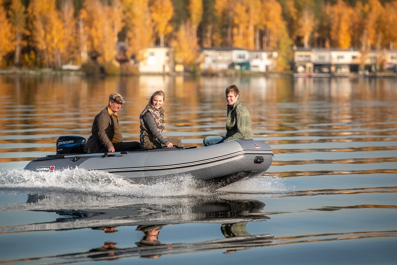 Yukona Inflatable Boat 410 Air Tank Grey+Dark Grey
