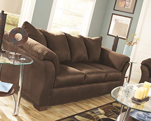 Signature Design by Ashley Darcy Casual Plush Sofa, Dark Brown