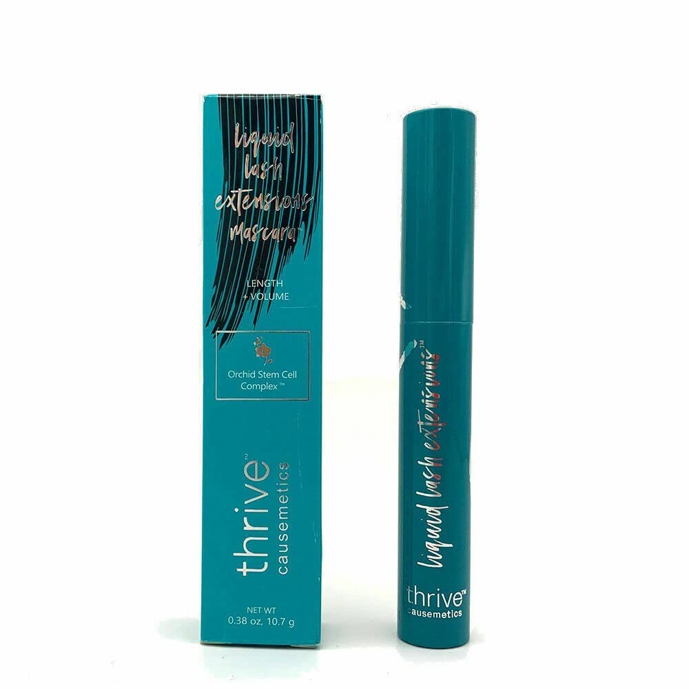 Thrive Mascara Liquid Lash Extensions Mascara - Brynn Ultra Volumizing, Smudge-proof, and Long-lasting (Intense Black 10.7g/0.38 OZ)