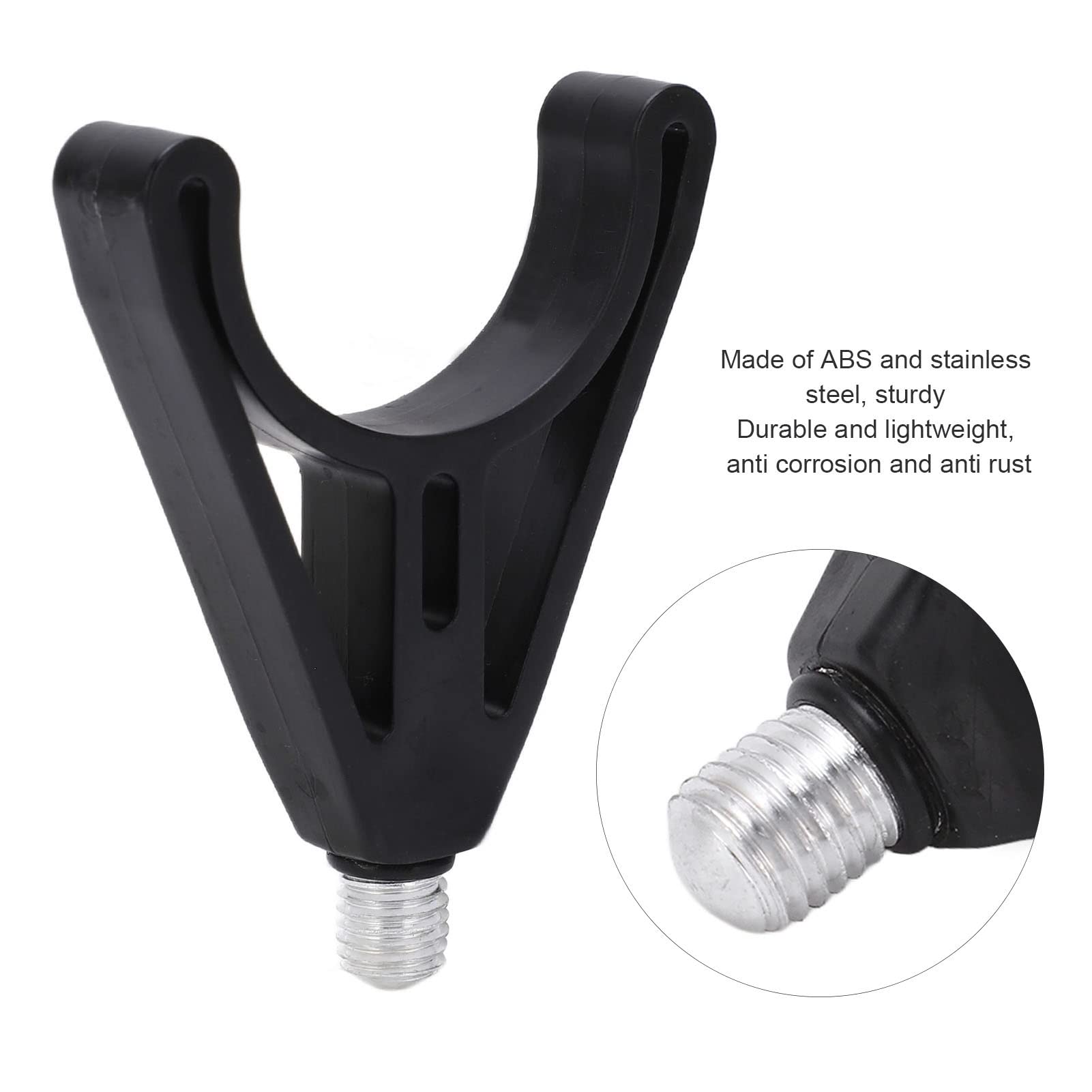 Yeuipea U Shape Fishing Rod Holder,Fishing Rod Holder Rest Fishing Rod Support Stand Head Carp U Shape Holder Tackle Tool