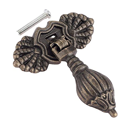 UNCRON Cabinet Handles,Drawer Handles,Dresser knobs,Hanging Pulls Alloy Kitchen Knobs Drawer Cabinet Door Elephant Handle Vintage Furniture Wooden Box Case Cupboard Pull Handles 65 * 57mm