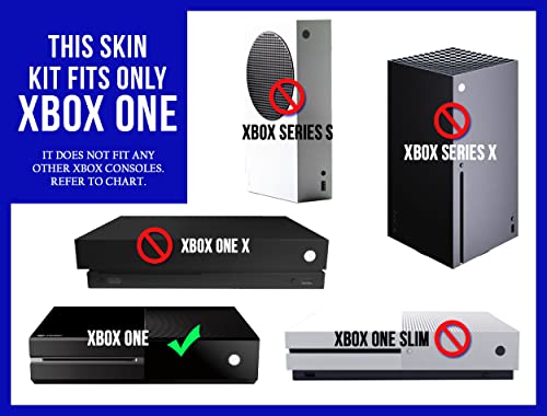 Silver Chrome Mirror - Vinyl Decal Mod Skin Kit by System Skins - Compatible with Microsoft Xbox One (XB1)