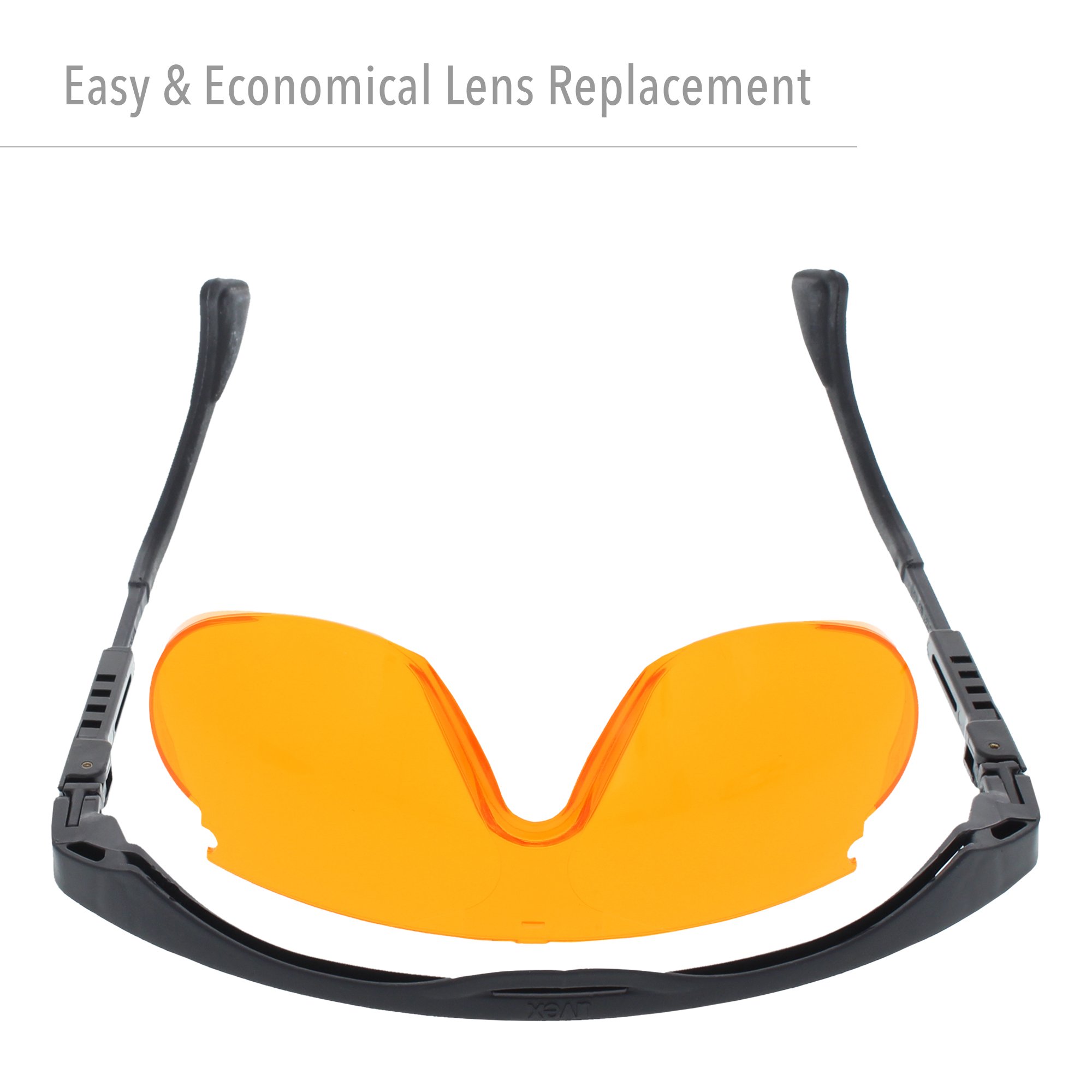 Uvex Ultra-Spec 2000 Blue Light Blocking Computer Glasses with SCT-Orange Lens (S0360X)