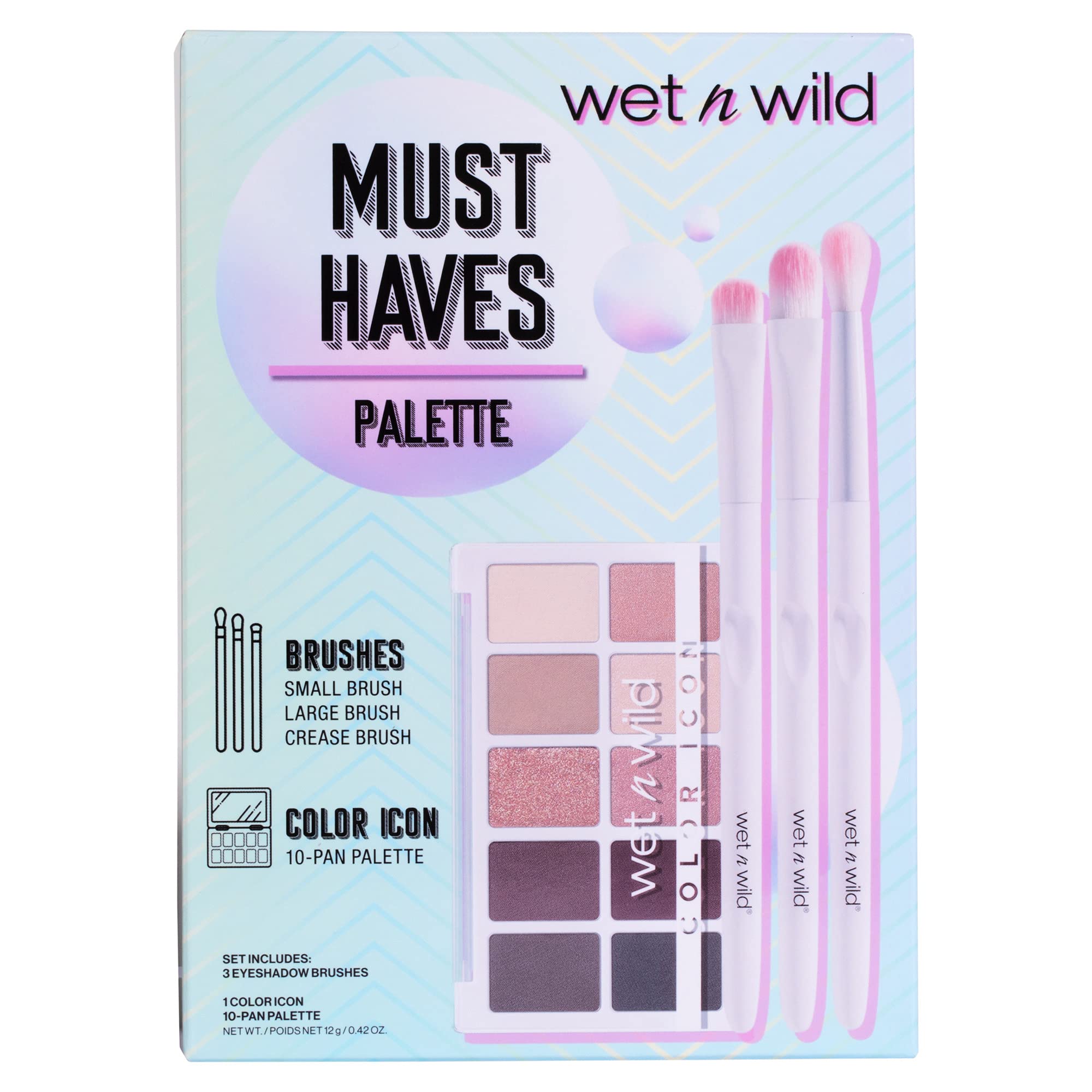 wet n wild Must-Have Palette Kit, Color Icon Eyeshadow Palette and Eyeshadow Brushes, Nude Awakening (1180441)