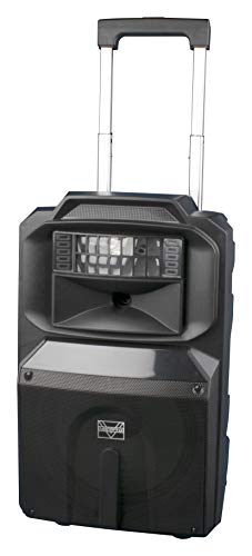 VocoPro 12” Powered DJ/Karaoke Party Speaker with RGB Derby Light (KARAOKETHUND1200)