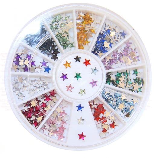 TABLECLOTHSFACTORY Self Adhesive Diamond Rhinestone Star Shape Peel Stickers- Pink - 600 PCS