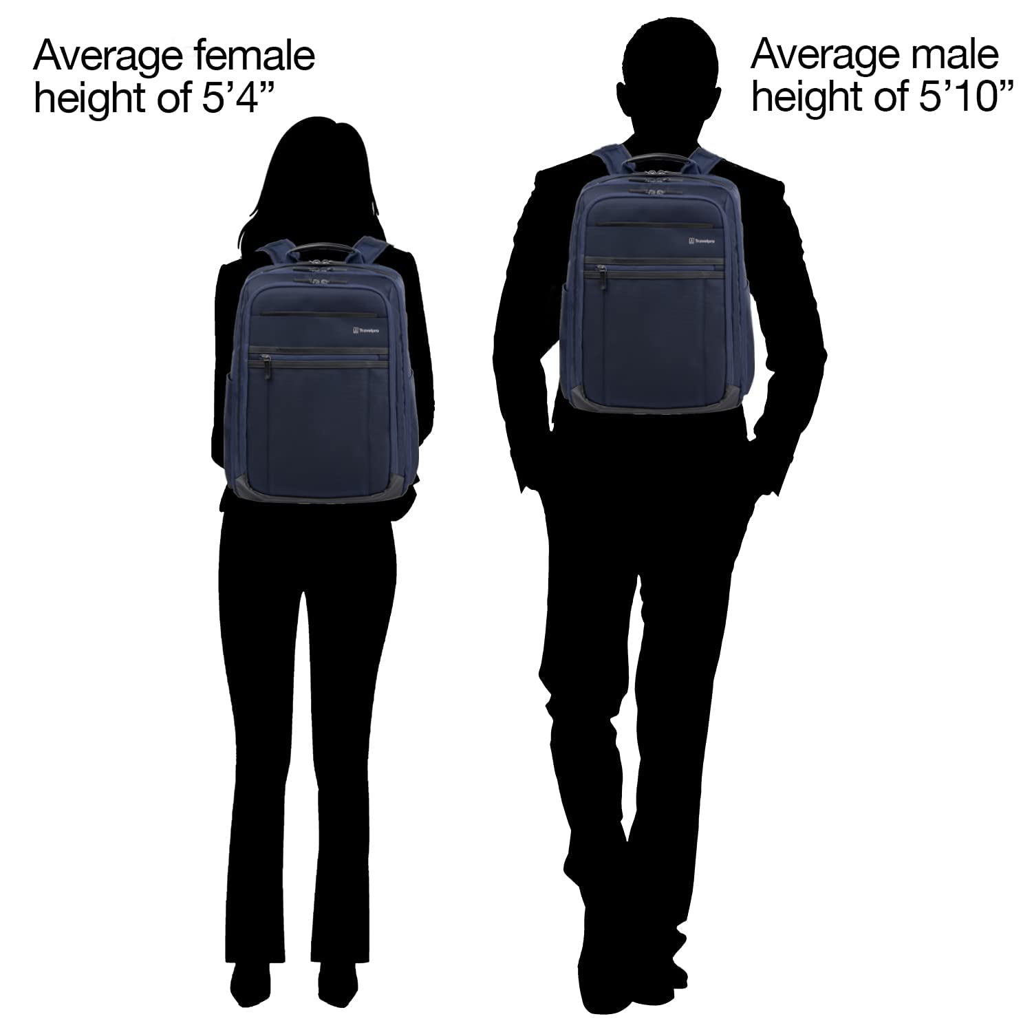 Travelpro Crew Executive Choice 3 Large Backpack Fits Up to 15.6 Laptops and Tablets, USB a and C Ports, Men and Women, Patriot Blue