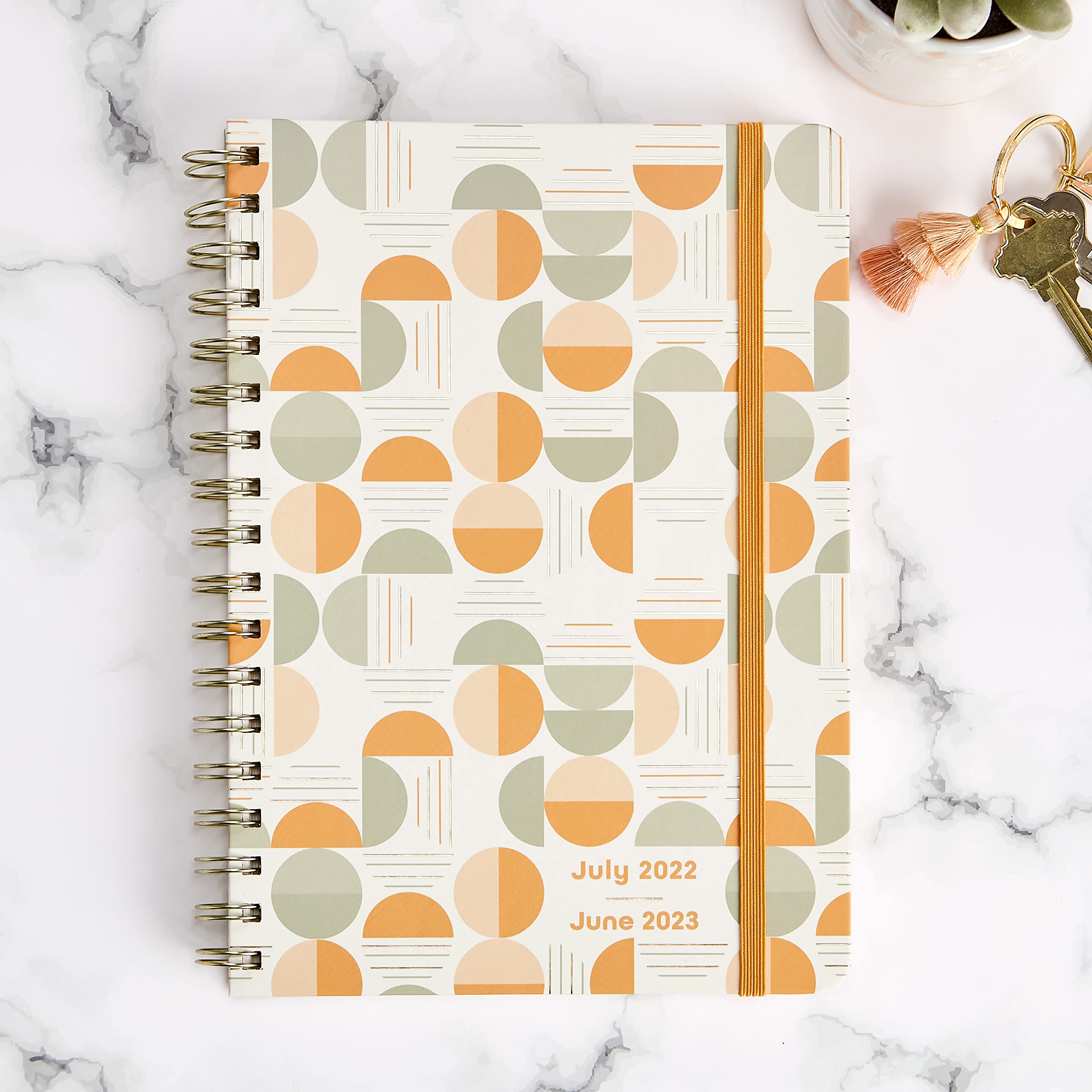 Southworth Academic Planner (July 2022-June 2023), 7" x 9.25", Playful Dots, Premium 28#/105 gsm Paper, Twin Wire (91088)