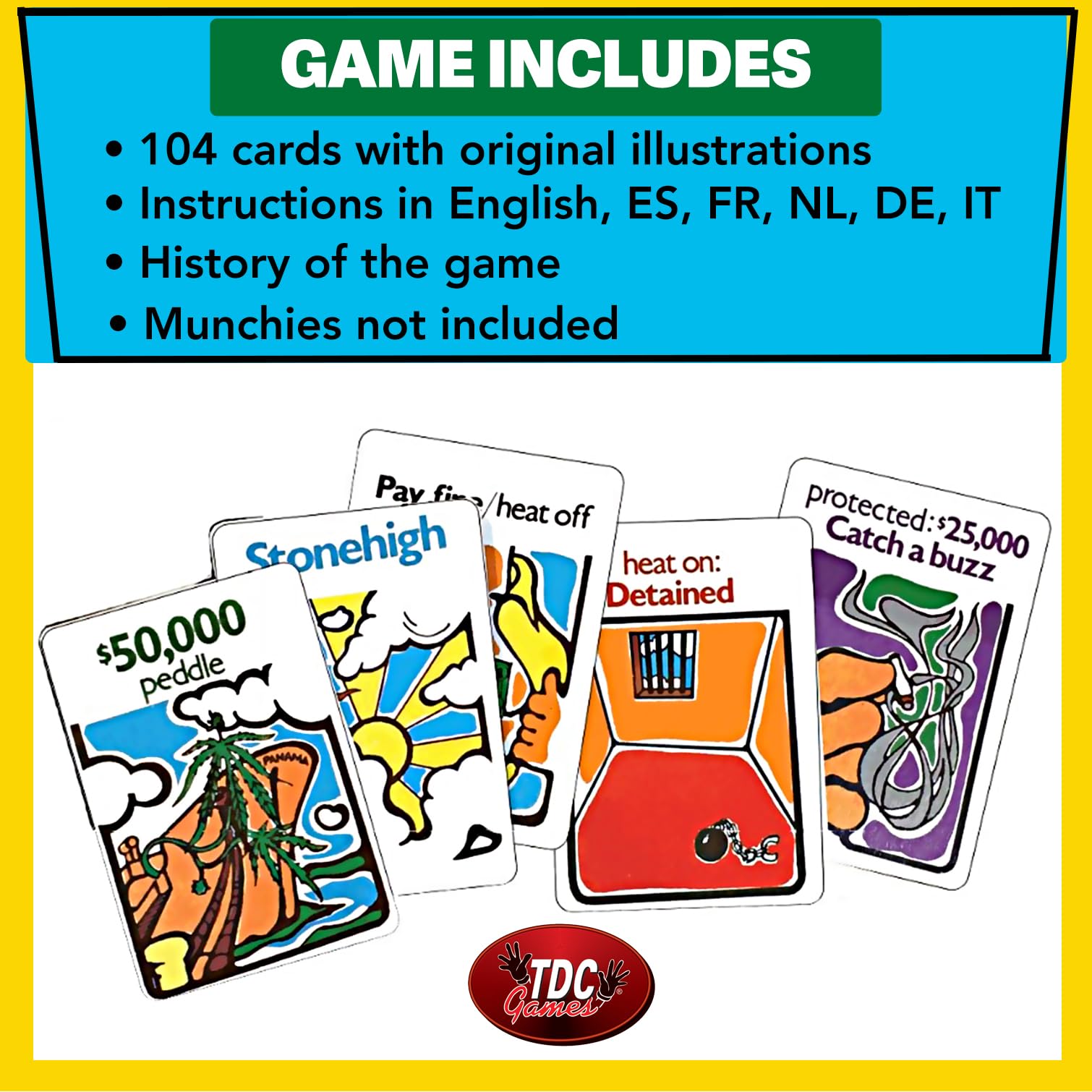 TDC Games Grass Card Game, Novelty Card Game for Adults, Fast Paced Card Game for 2-6 Players, Hilariously Fun Game to Play with Friends, Card Game for Game Night