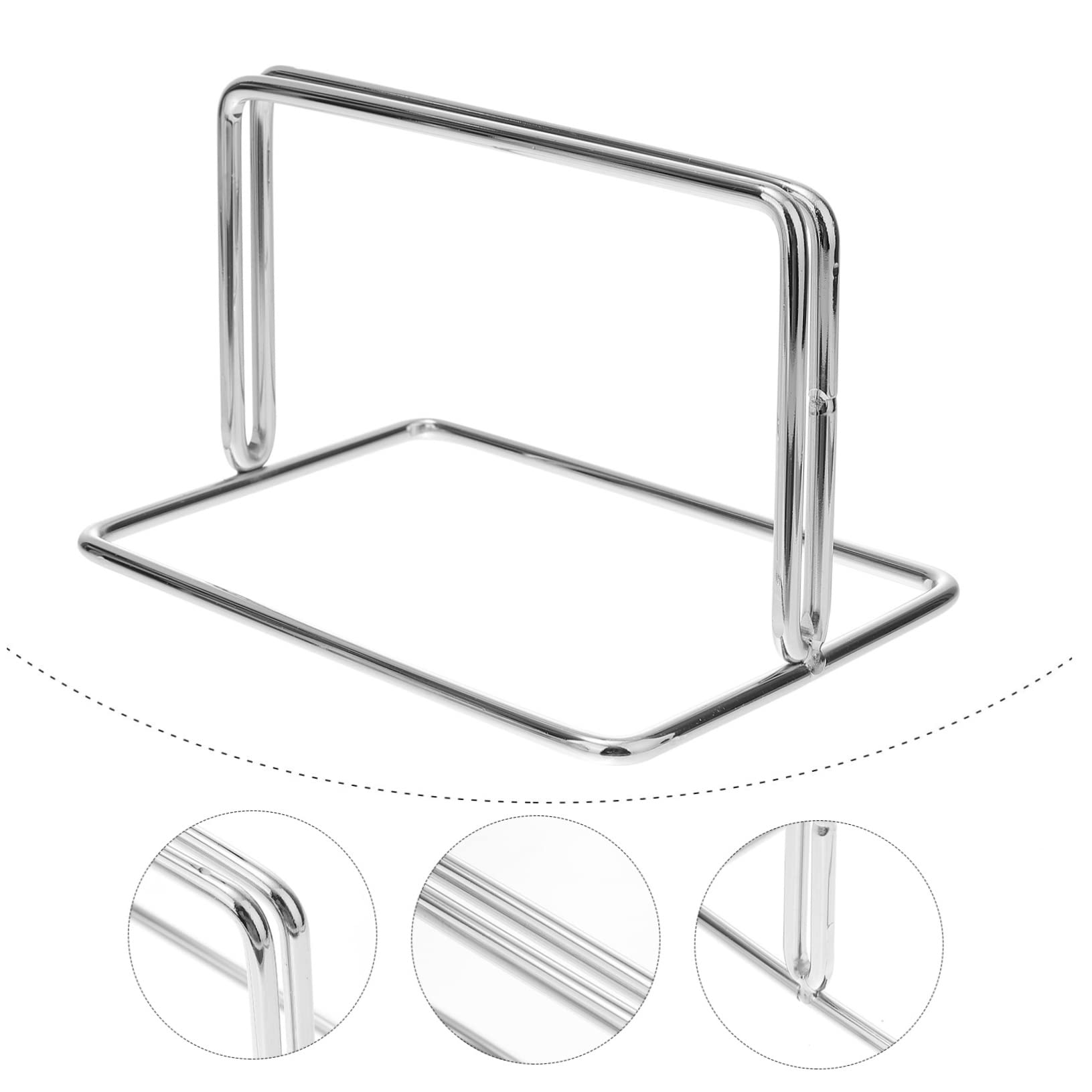 SECFOU Baffle Bracket Stainless Steel Metal Stand Privacy Divider Panel Clips Stainless Table Metal partition Bracket Metal Brackets Privacy Divider Bracket Office Safety mask Desk