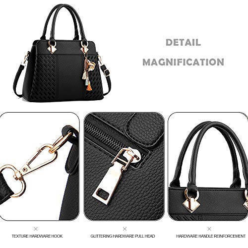 Womens Purses and Handbags Ladies Designer PU Leather Top Handle Satchel Tote Bag Shoulder Bags