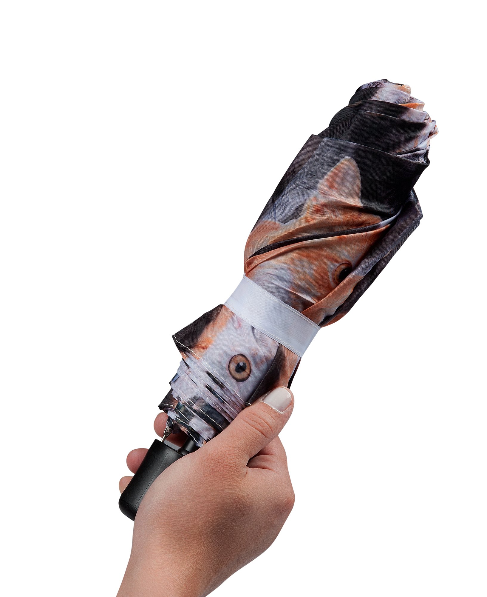 The Paragon Cat Umbrella - Compact & Portable Accessory with Photo-Realistic Kitty Images