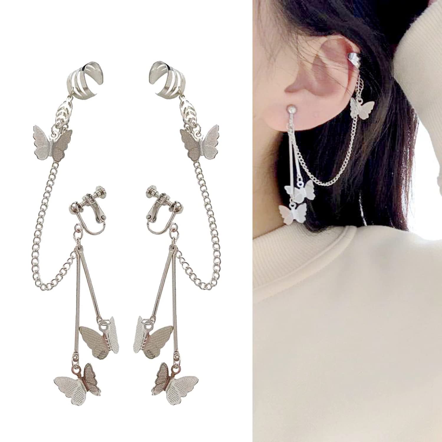 Womens Butterfly Earring