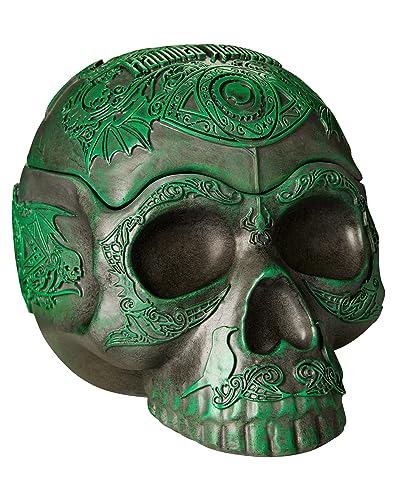 Spirit Halloween Disney's The Haunted Mansion Tabletop Skull | Officially Licensed | Home Décor | Horror Décor | Skull Decoration