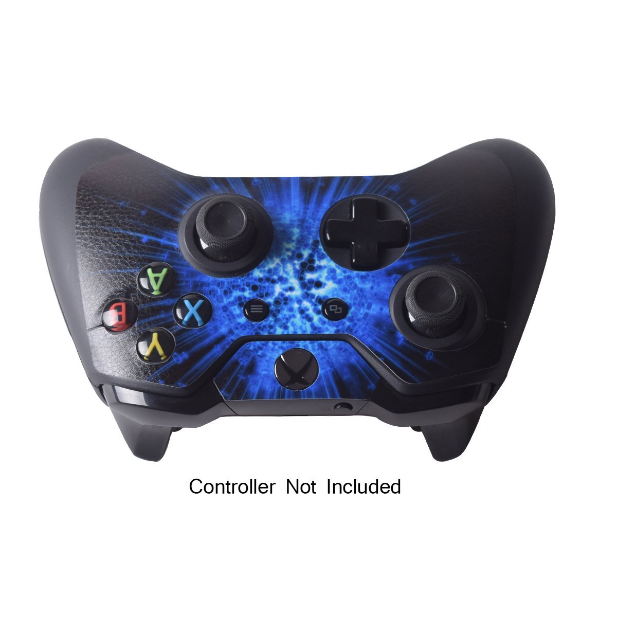 Skins Stickers for Xbox One Games Controller - Custom Orginal Xbox 1 Remote Controller Wired Wireless Protective Vinyl Decals Covers - Leather Texture Protector Accessories - Blue Explosion