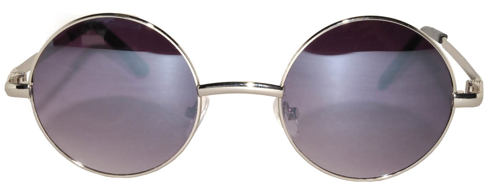 Round Retro Vintage Sunglasses Metal Frame Red Smoke Yellow 3 Pairs OWL