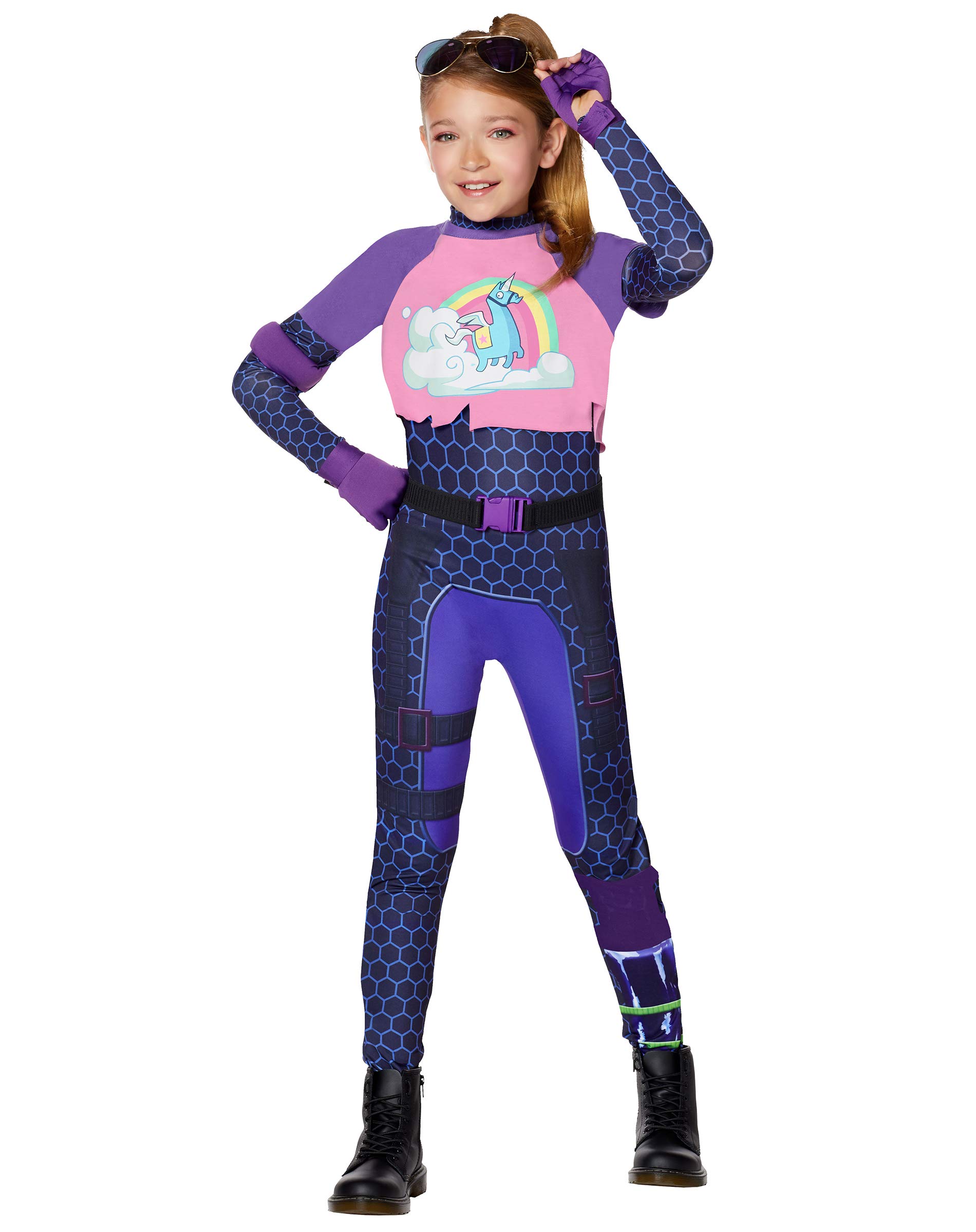 Spirit Halloween Kids Fortnite Brite Bomber Costume - XL
