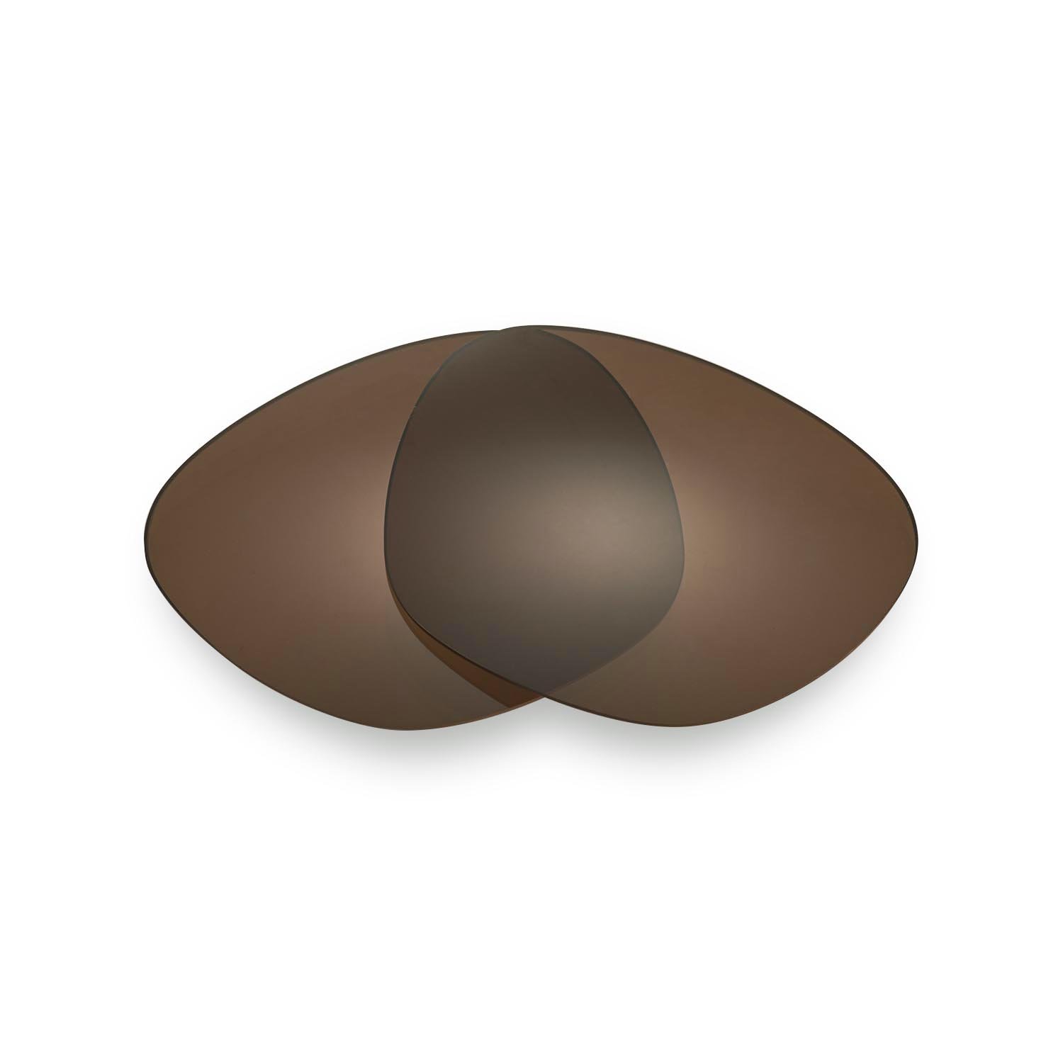 Walleva Brown Polarized Replacement Lenses For Ray-Ban RB3016 51mm(Lens Width) Sunglasses