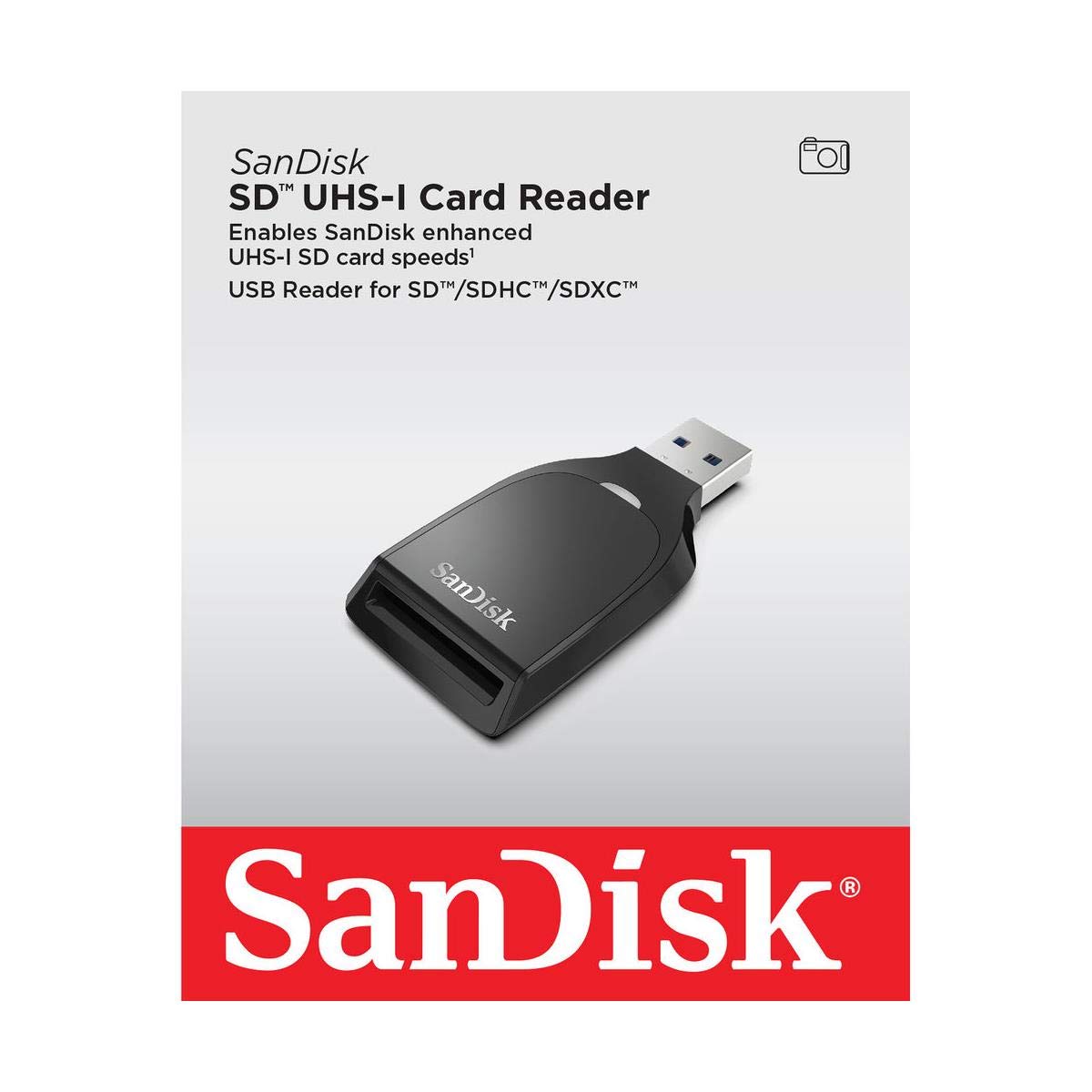 SanDisk UHS-I SD Card Reader, Max 170MB/s Read and 90MB/s Write Speed