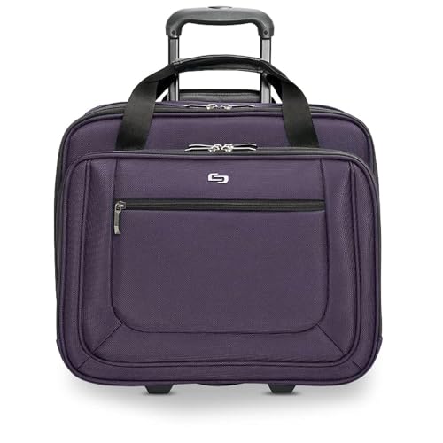 Solo New York Bryant Rolling Laptop Bag, Grape