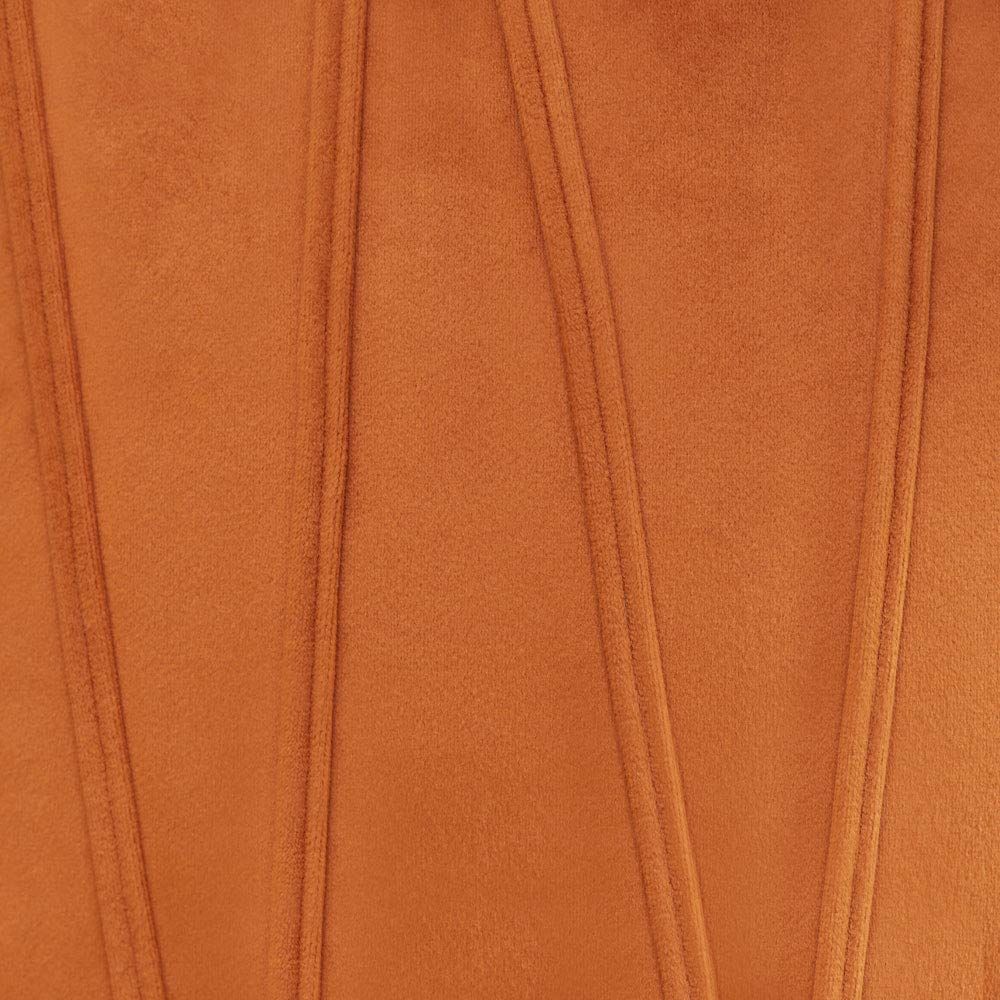 Woaboy Pack of 2 Striped Velvet Throw Pillow Covers Orange Modern Decorative Couch Throws Square Soft Cozy Pillowcases for Bed Sofa Fall Cushion Living Room 12x20 Inch