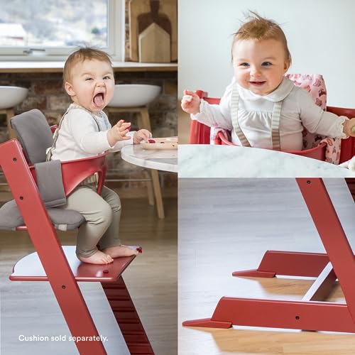 Tripp Trapp Baby Set from Stokke, White - Convert The Tripp Trapp Chair into High Chair - Removable Seat + Harness for 6-36 Months - Compatible with Tripp Trapp Models After May 2006