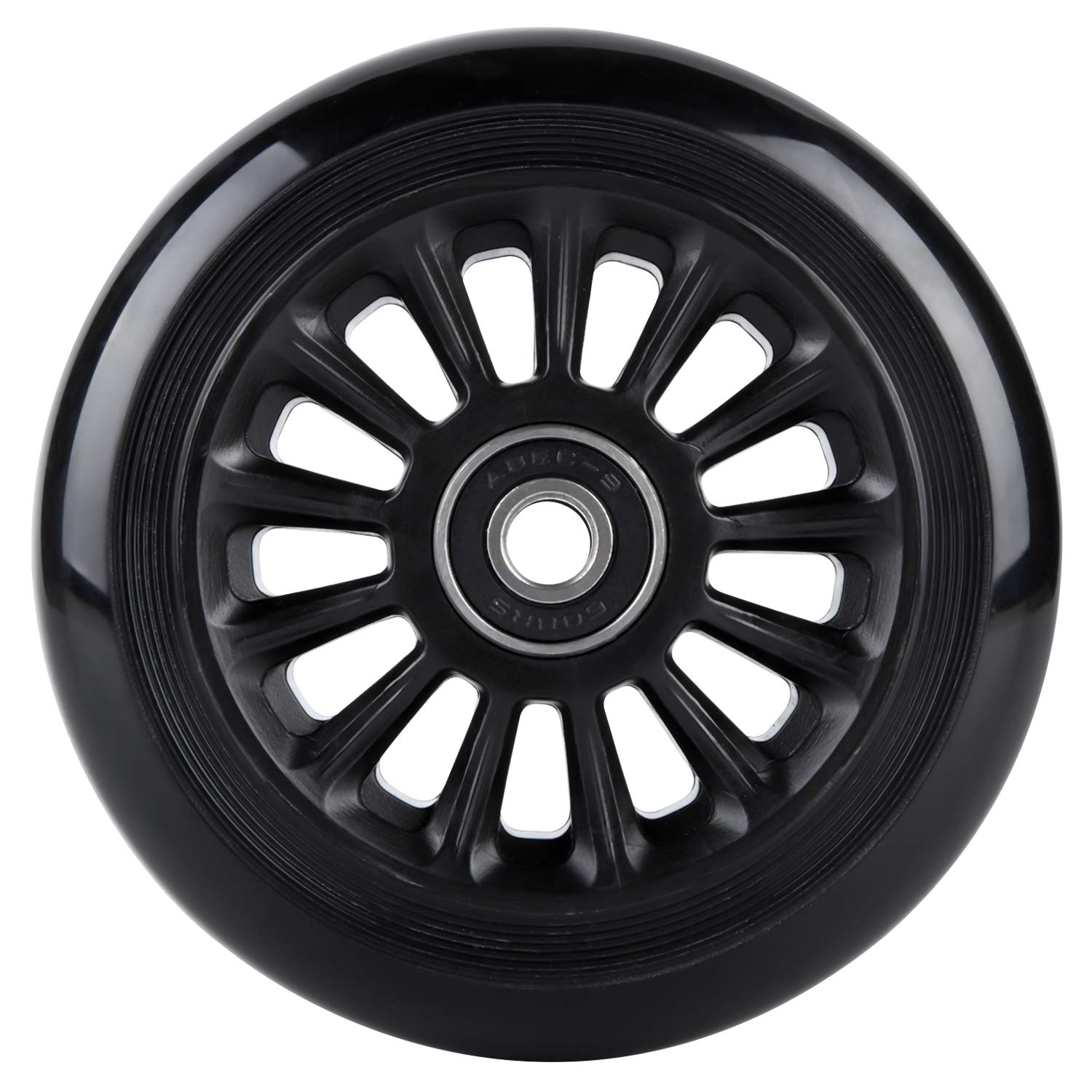 WHEELCOME Polyurethane Replacement Wheels w/Bearings ABEC-9 Compatible with Ezyroller Classic Drifter Junior Drift and Ride-On Toy Scooters (Set of 3)