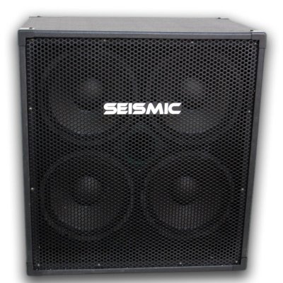 Seismic Audio - 410 Bass Guitar Speaker Cabinet with Horn and Volume Control PA DJ 400 Watts 4x10 4 10