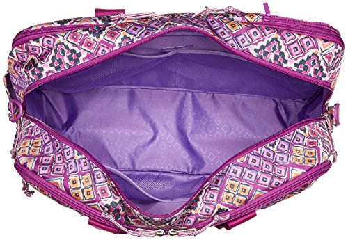 Vera Bradley Women's Lighten Up Weekender Travel Bag, Dream Diamonds, One Size