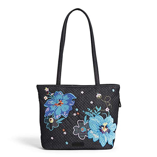 Vera Bradley Women's Denim Small Vera Tote Bag, Denim Navy, One Size