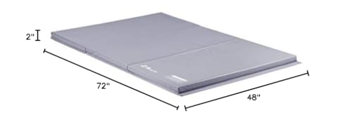 Z Athletic Folding Mat for Gymnastics and Tumbling, 4 Ft x 6 Ft x 2 In