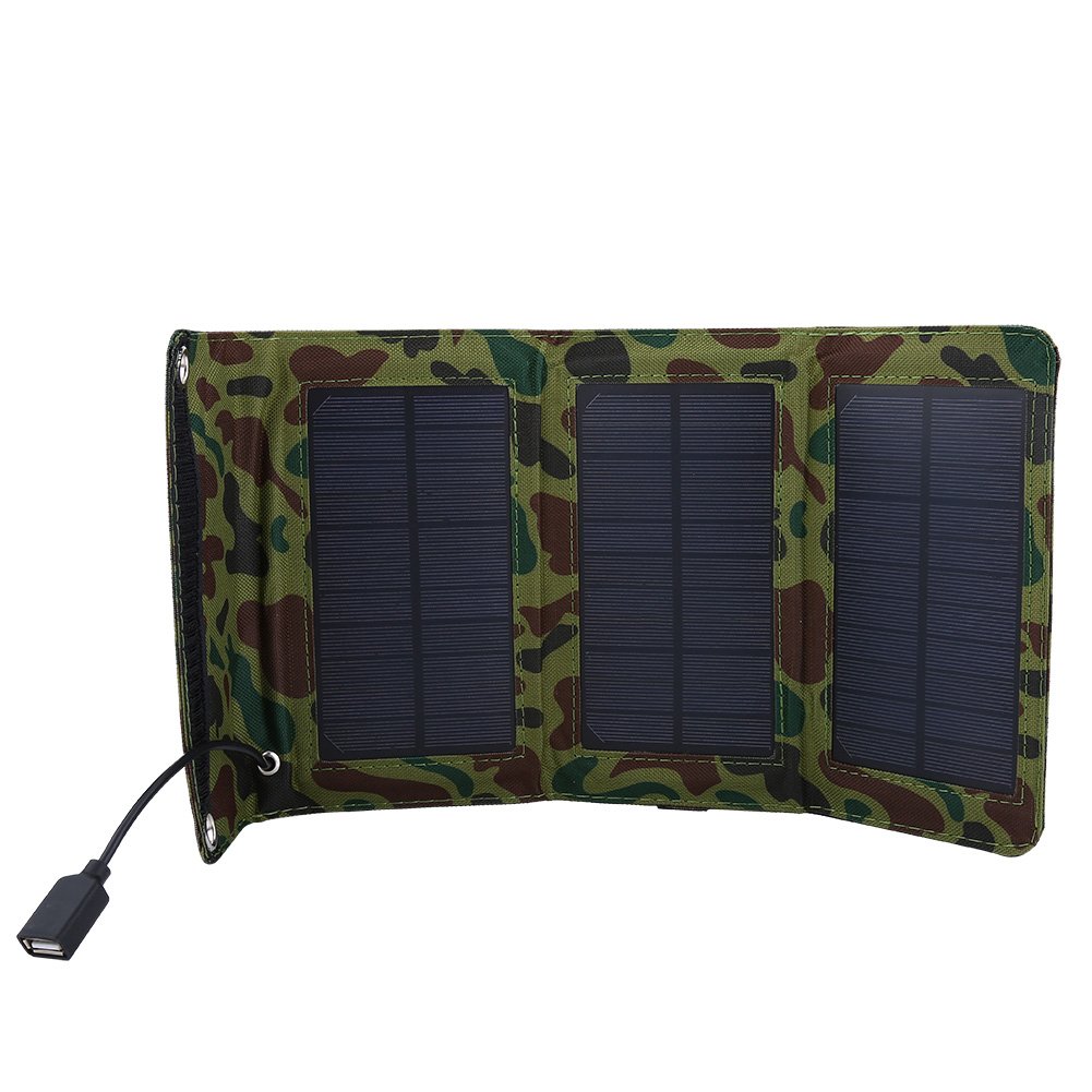 Solar Panel Charger Werpro 22×12×4 5w 5v Waterproof Foldable Portable Solar Panel Charger Outdoor Mobile Power Bank USB