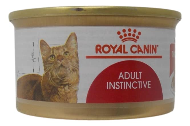 Royal Canin Slices in Gravy Cat Food 2 Flavor 6 Can Sampler, (3) Each: Adult Instinctive, Intense Beauty (3 Ounces) - Plus Catnip Toy and Fun Facts Booklet Bundle