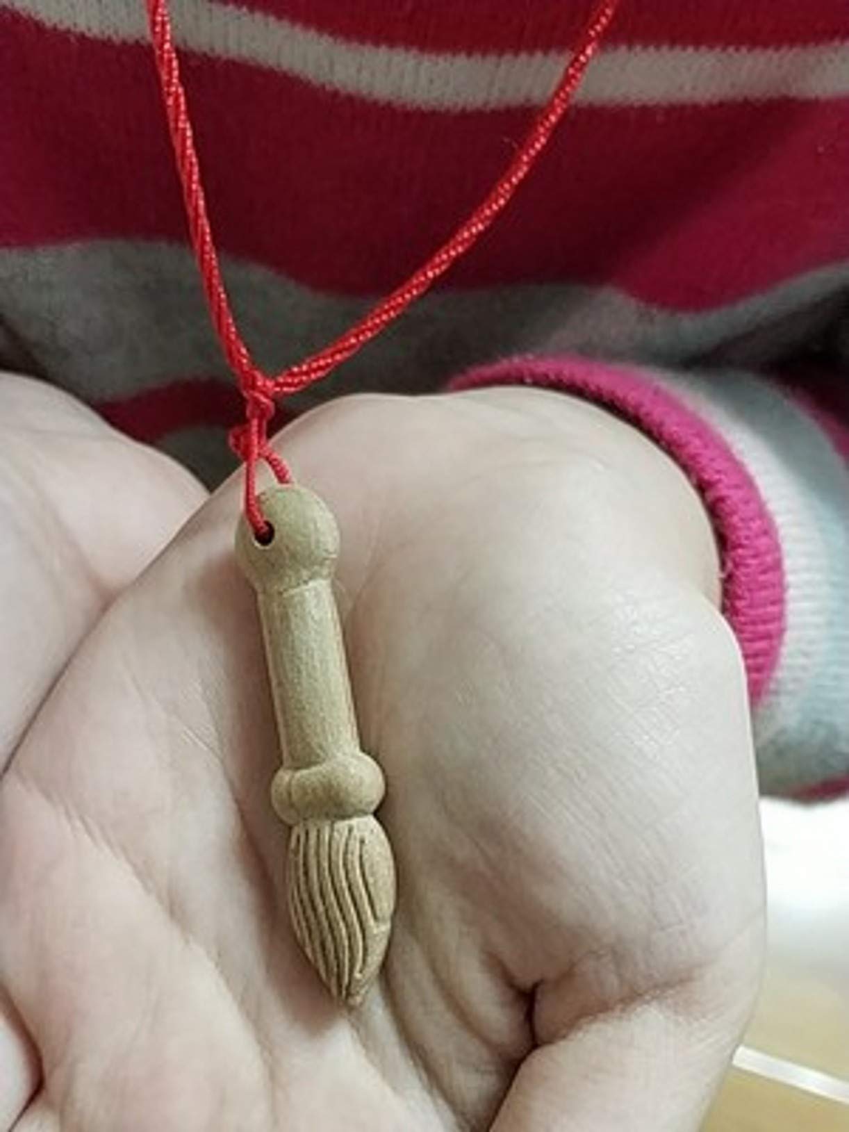 WellieSTR 11 Stlye Feng Shui Protection Amulet - Mini Peach Wood Sword,Knife, Axe, and Pen Pendant (Basic) 护身符 桃木剑 辟邪 转运 学习 (Baby Children's Portable Necklace Pendant)