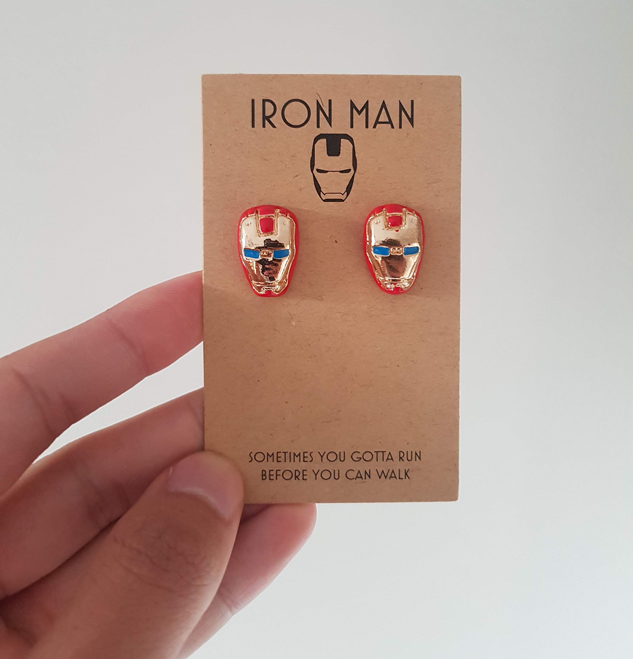 Superhero Cufflinks Wedding/Birthday Set of 5: Iron Man Spiderman Captain America Thor Hulk Marvel Collection