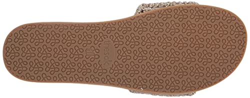 The SAK Women's Mendocino Slide Crochet, Slip On Sandals, Summer Open Toe Shoes, Sage Static Medallion, 9