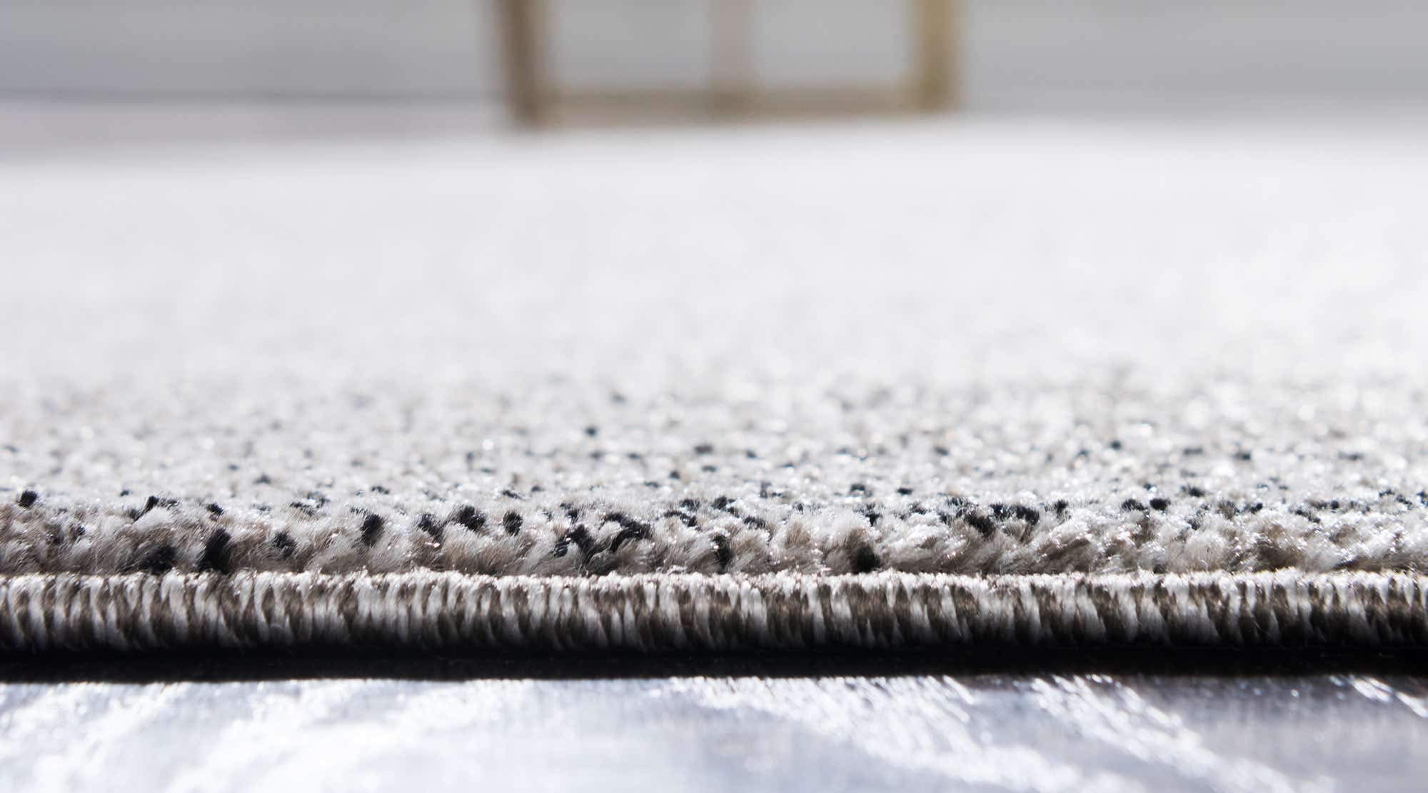 Unique Loom Del Mar Collection Area Rug - Abigail (9' x 12' Rectangle, Light Gray/ Black)