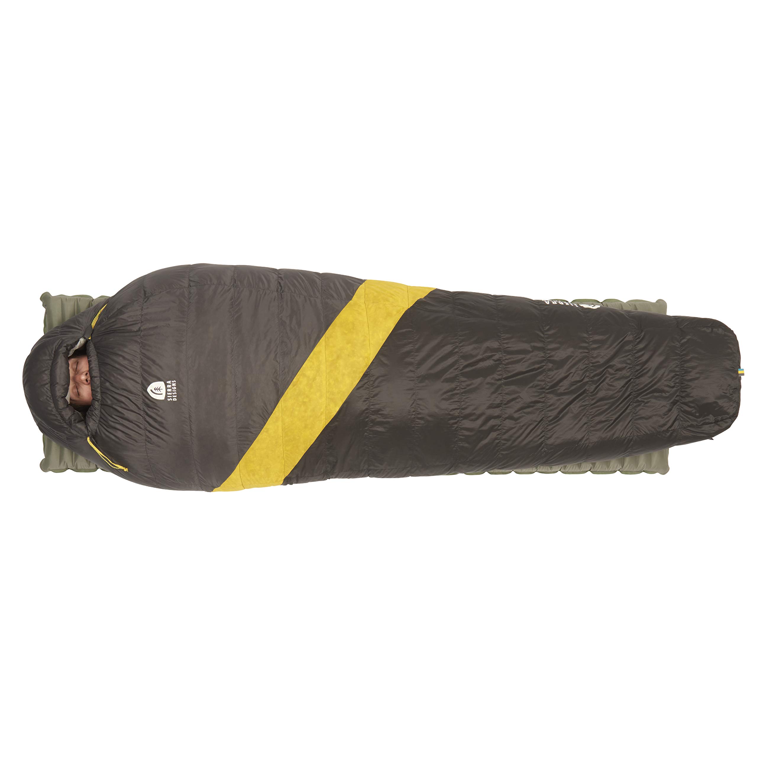 Sierra Designs Nitro 0 Degree 800 Fill DriDown Sleeping Bag - Ultralight Down Sleeping Bag for Backpacking and Camping - Women